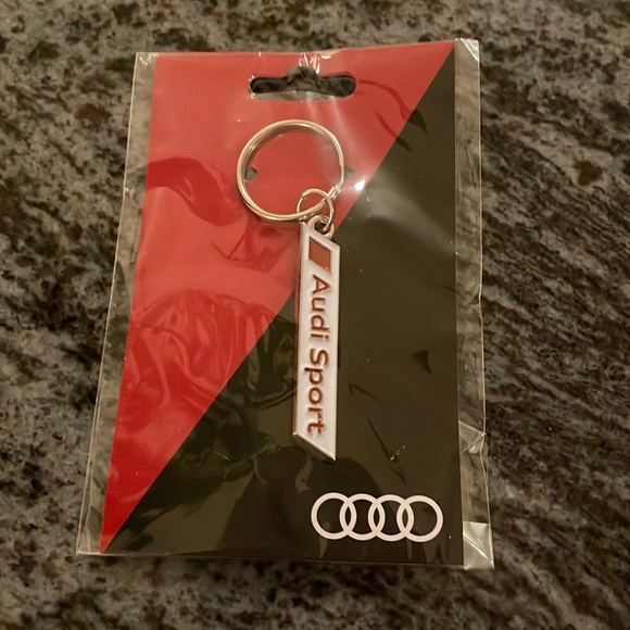 Audi | Other | Authentic Audi Key Ring Silver Metal W White Background ...